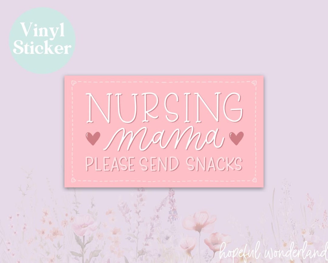 Nursing Mama Sticker | Breastfeeding Mothers Moms Vinyl Decal | Laptop ...