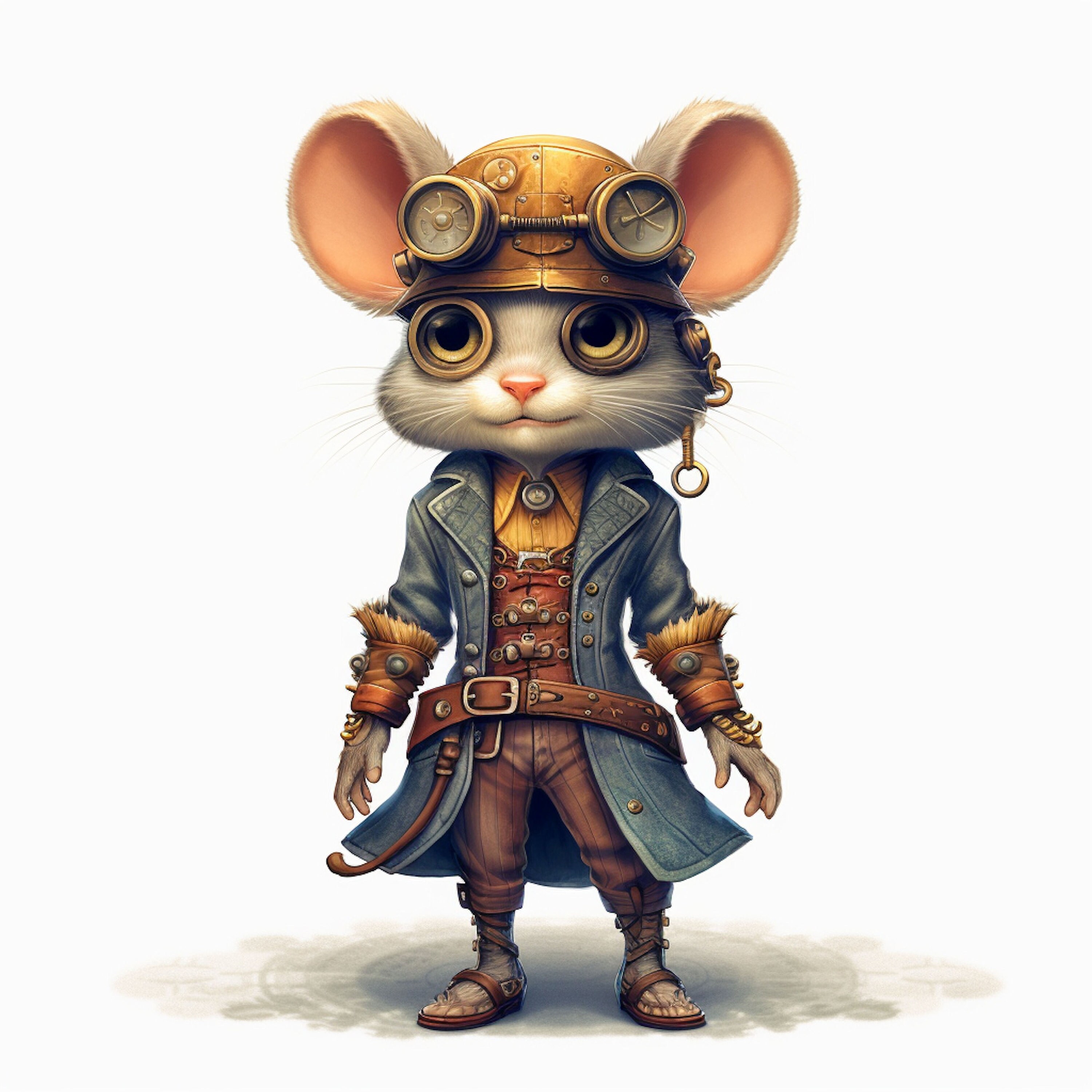 Steampunk Mouse Digital Image Bundle of 24 Mice Digital Images, 12" X ...