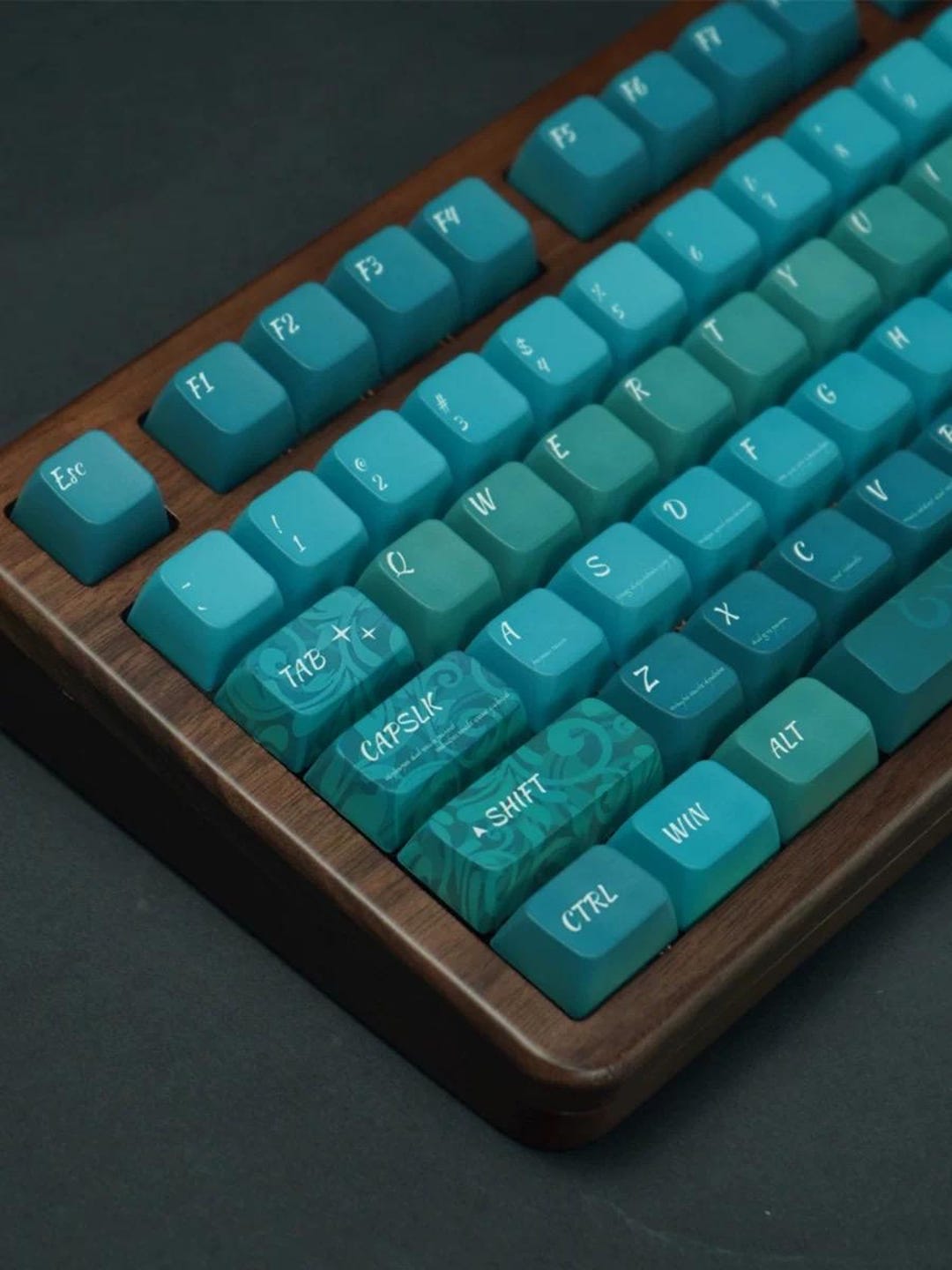 Green Sun Spirit Themed Keycaps, High Quality PBT Sublimation Suitable ...