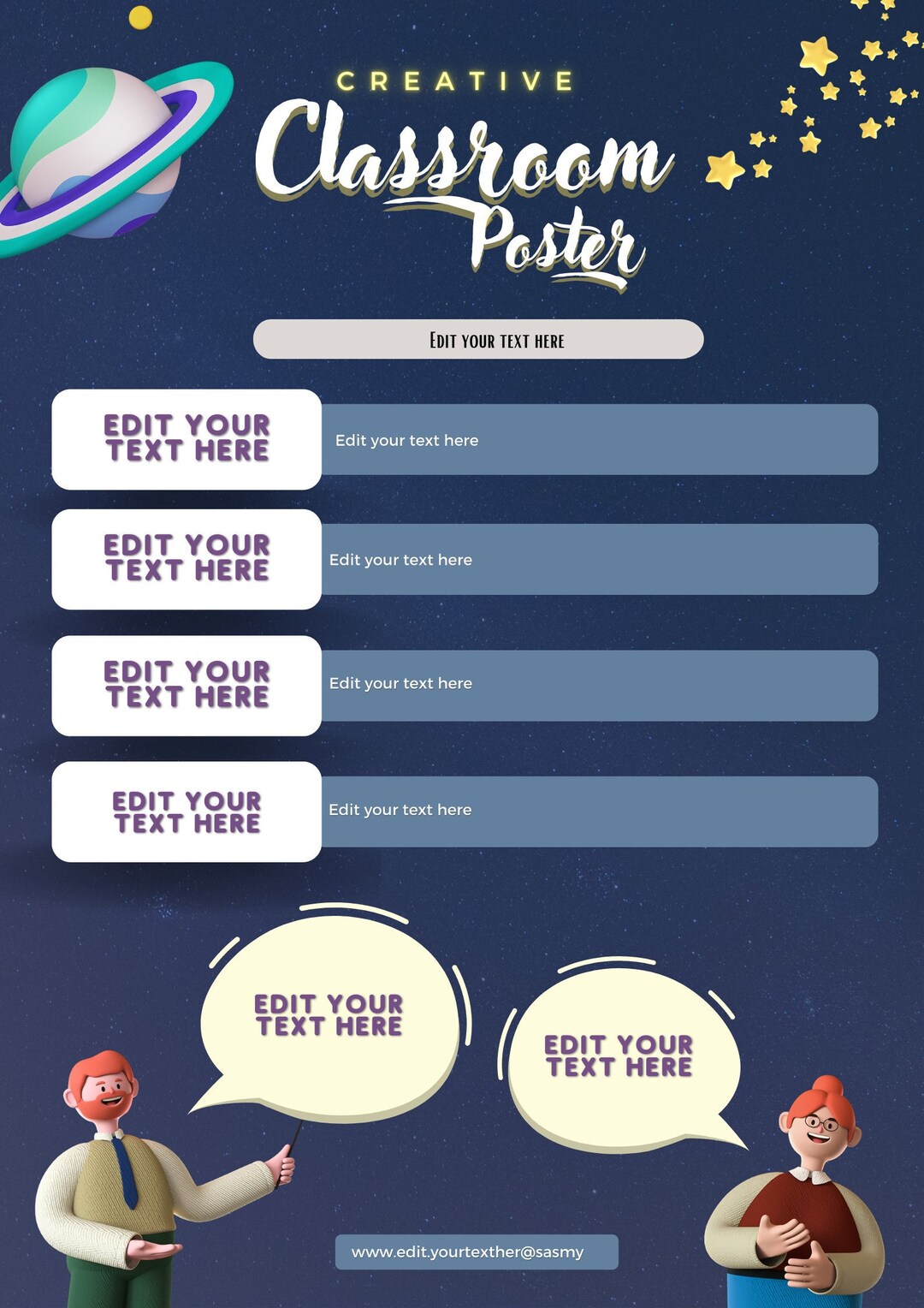 Space Classroom Poster - Etsy