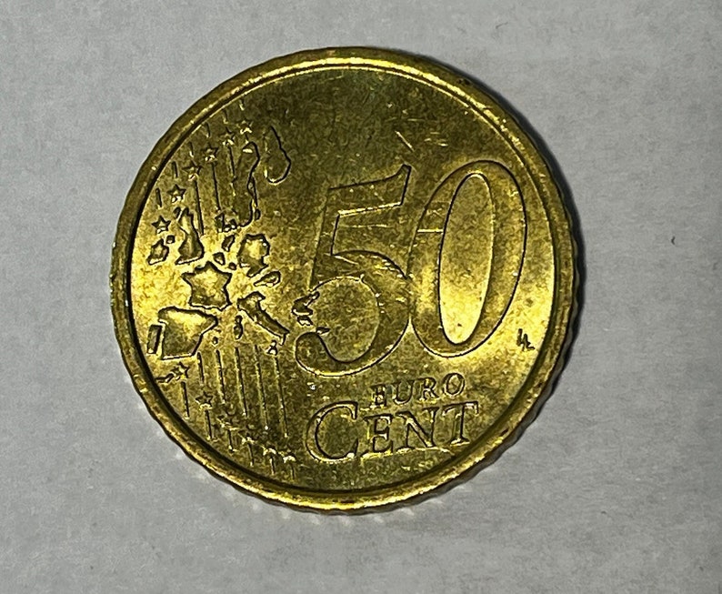 2002 50 Euro Cent Italy - Etsy