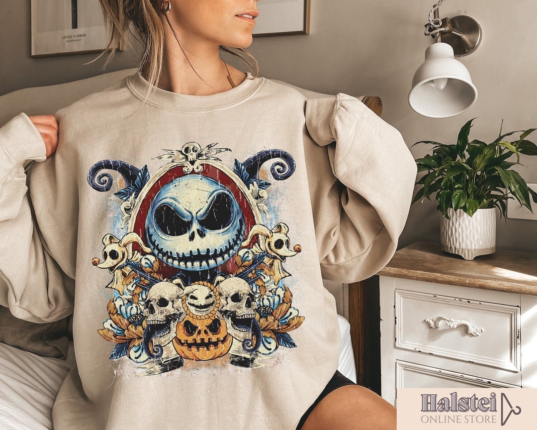 Vintage Nightmare Before Christmas Sweatshirt, Cute Nightmare Sweater ...