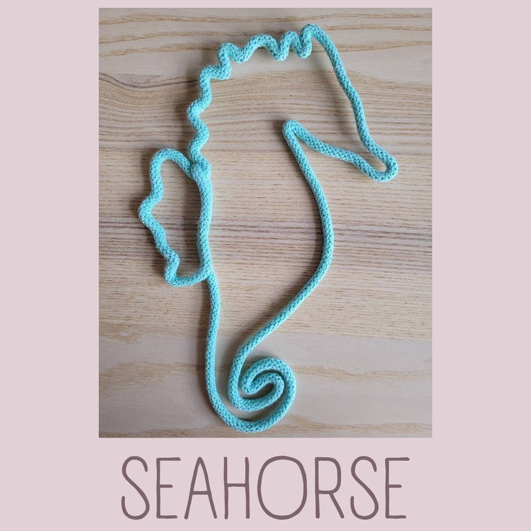 Seahorse Wire Creation Under the Sea Sea Animal Knitted Wire Shape Kids ...