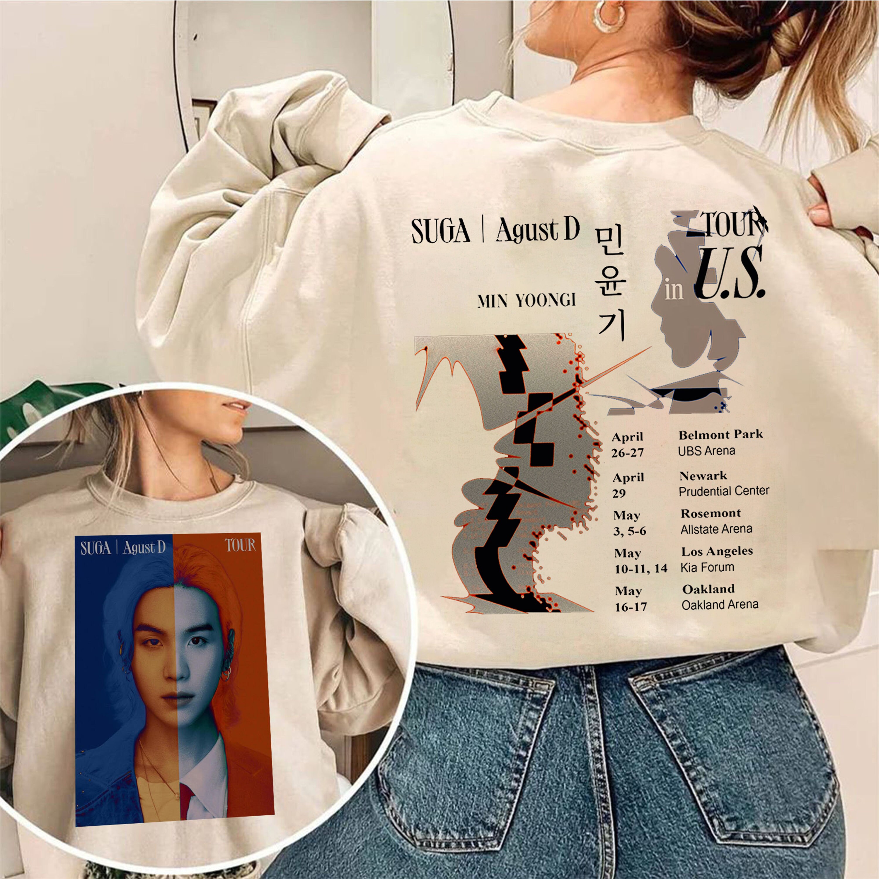 Suga Concert Double Side Shirt, Daechwita Shirt