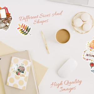 Fall Aesthetic Printable Stickers Bundle Set, Cozy Autumn Stickers ...