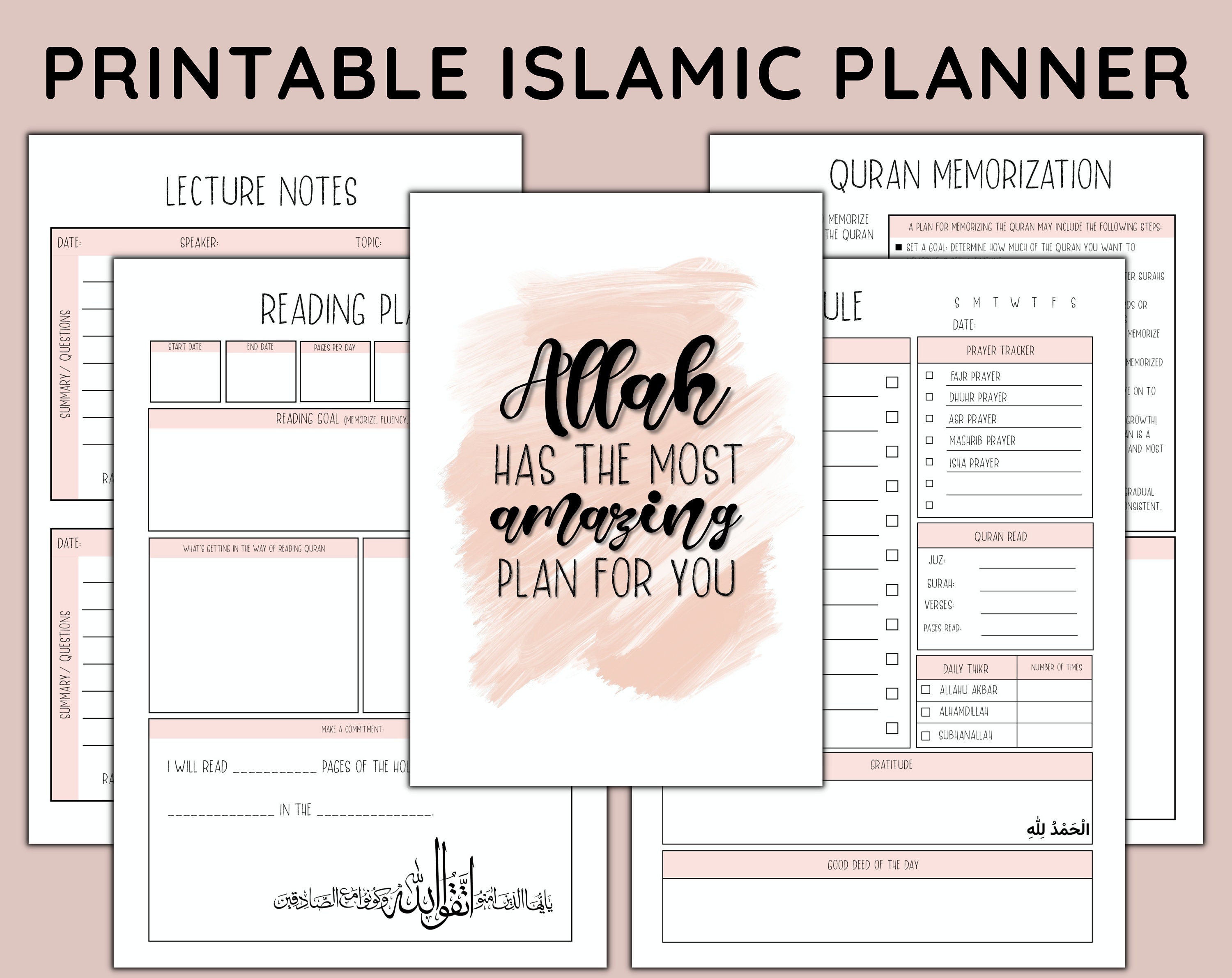 Islamic Printable Planner 2023 Printable Planner for Muslim ...