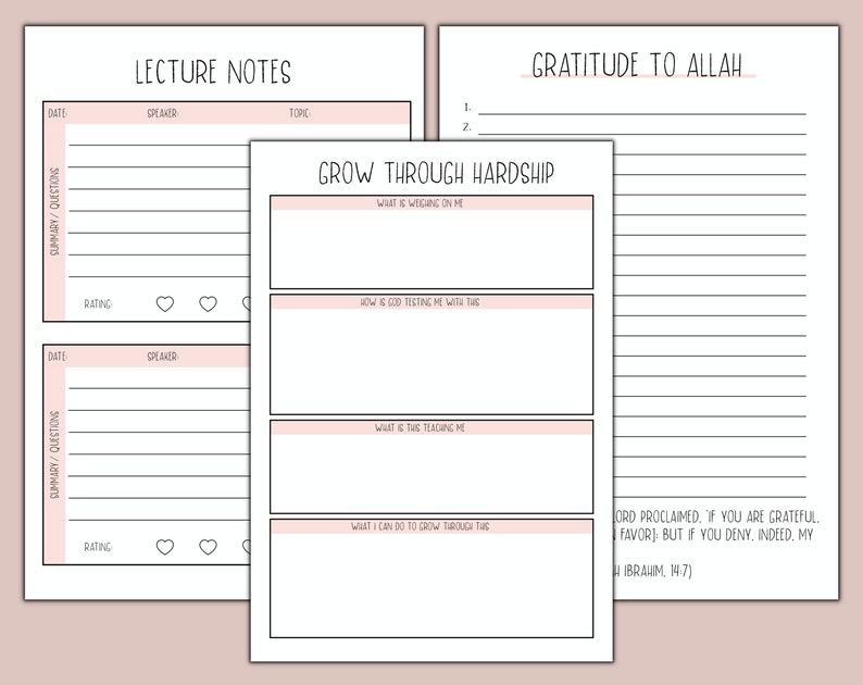 Islamic Printable Planner 2023 | Printable Planner for Muslim ...
