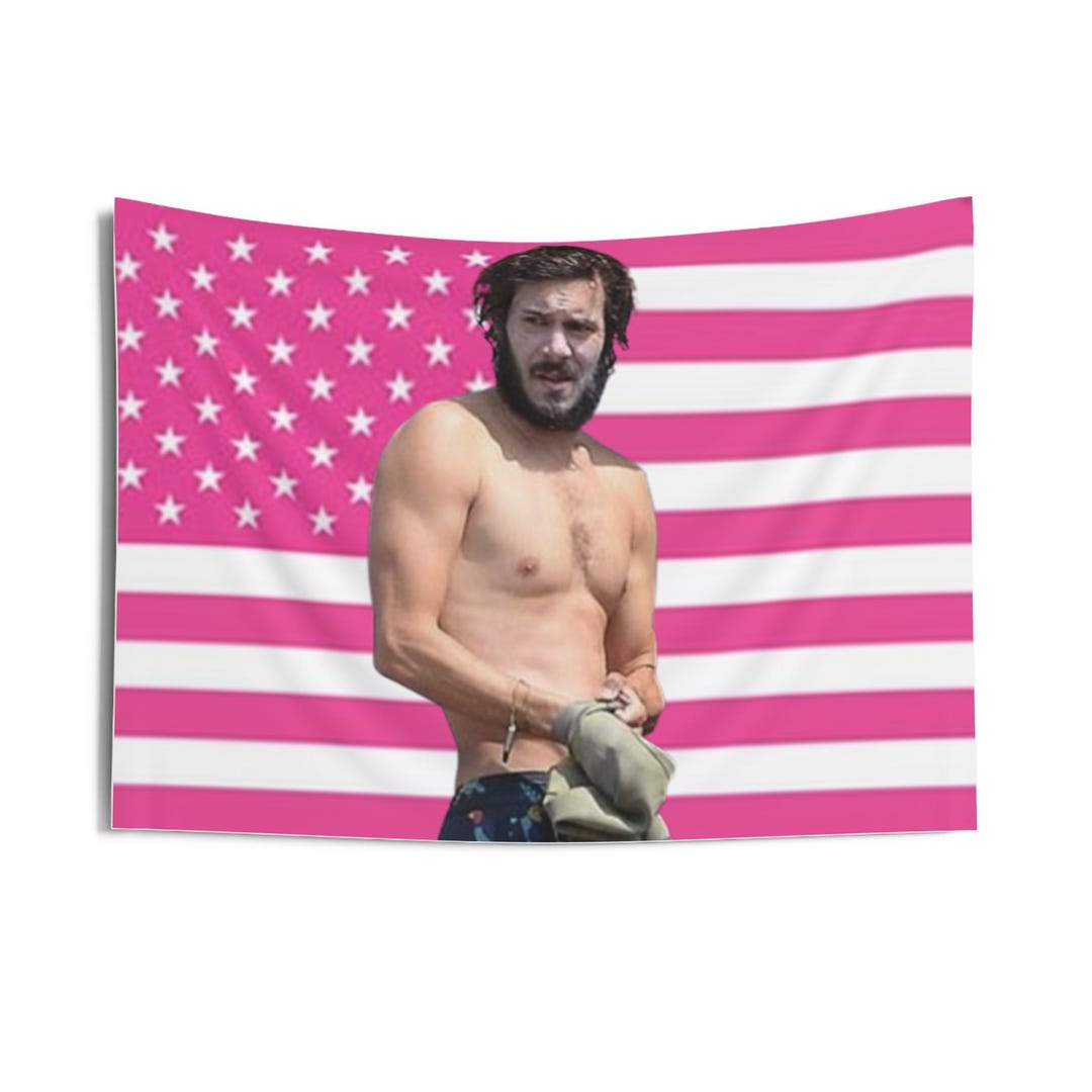 Adam Brody Pink American Flag Indoor Wall Tapestries - Etsy