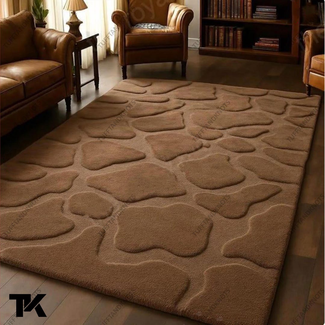 Rock Rugs With Unique Shapes, Modern Artistic Style, Soft Texture, Boho ...