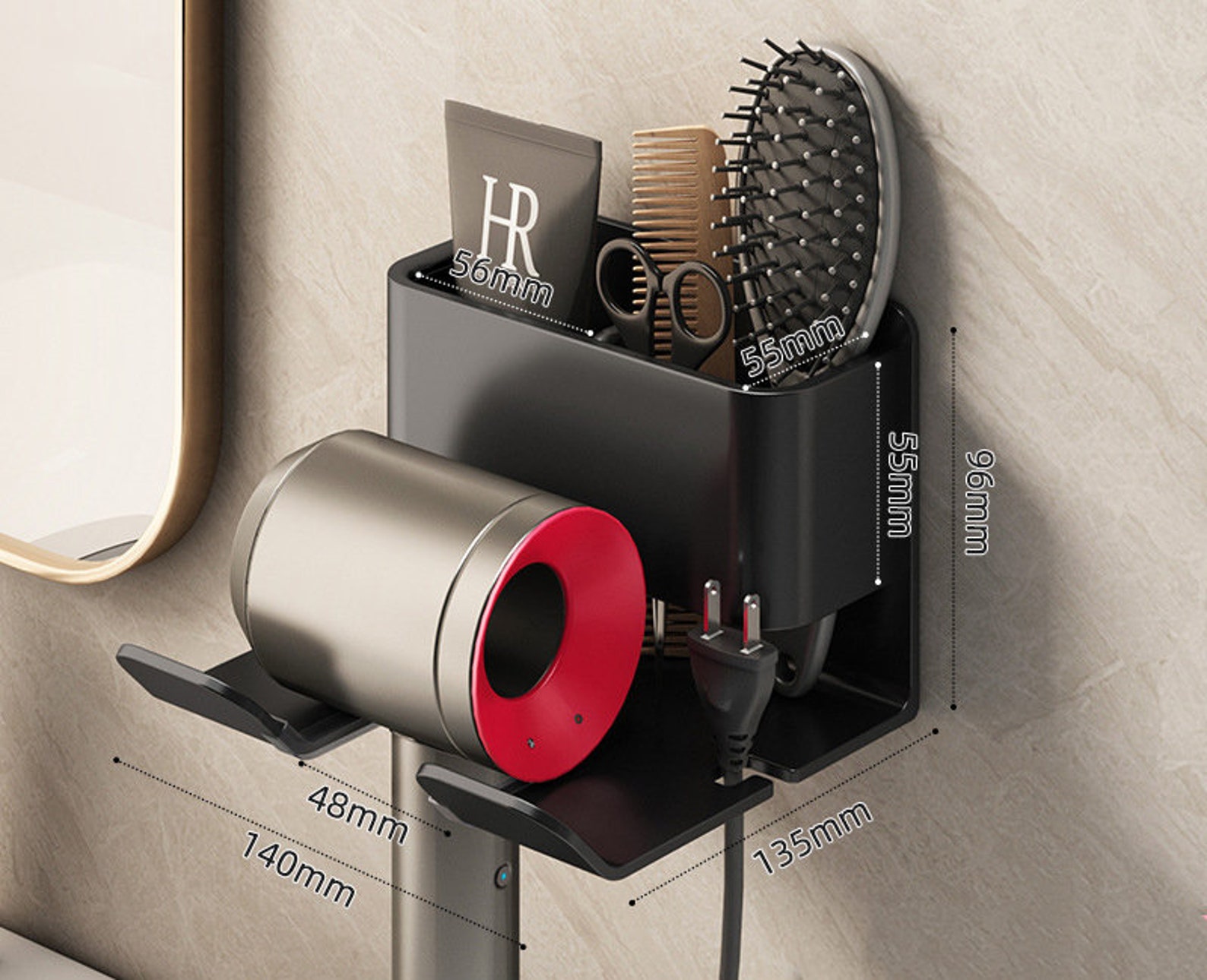 Personalized Dyson Hair Dryer Rack Liberates Hands Without Punching ...