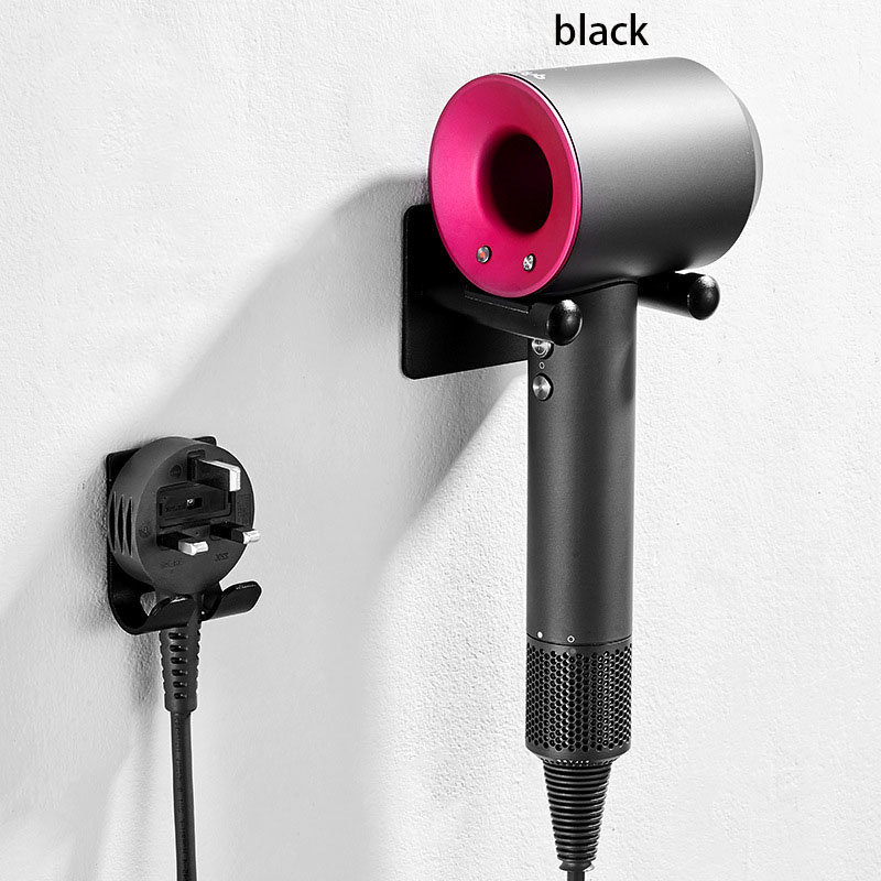 Punch-free Bathroom Hair Dryer Bracket Dyson Hair Dryer Hanger Wall ...