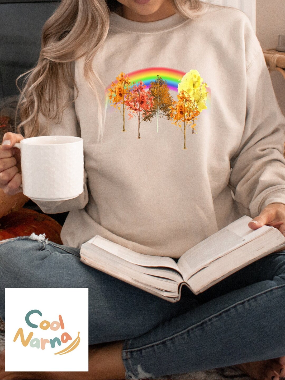 LGBTQ Autumn Tree Rainbow Coming Out Gift, Trees, LGBTQ Gifts, Sweater ...