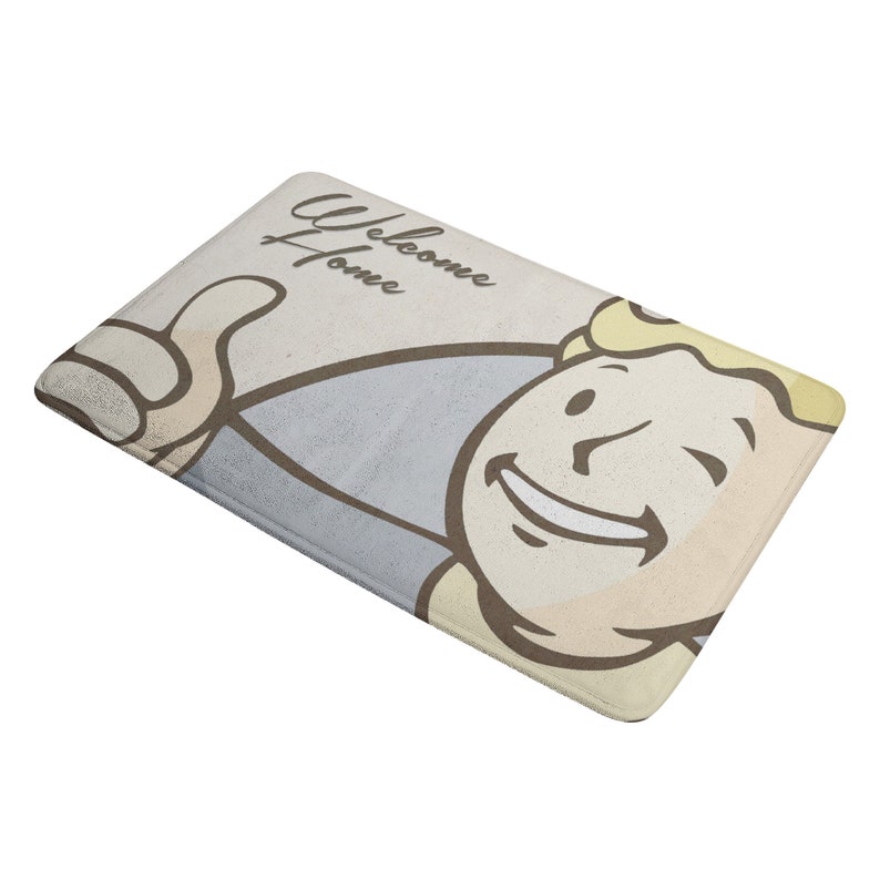 Fallout Welcome Mat Fallout Boy Vault-tec Nuka Cola Welcome - Etsy