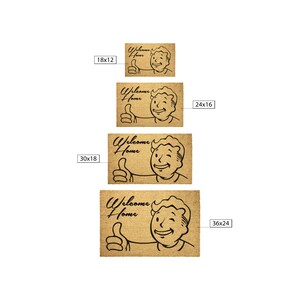 Fallout Boy Vault-tec Nuka Cola Wasteland Doormat Welcome Mat Eco ...