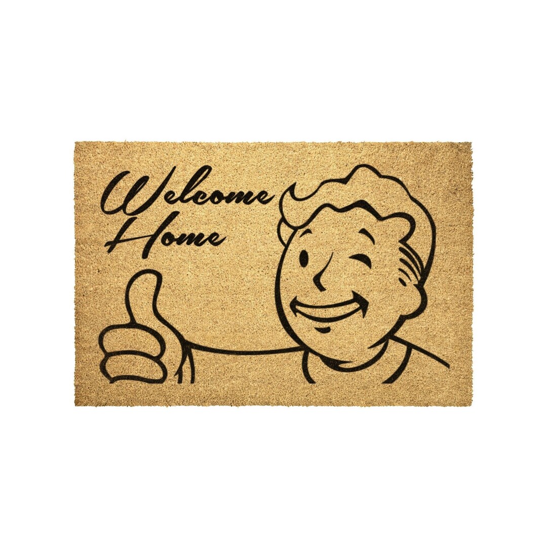 Fallout Boy Vault-tec Nuka Cola Wasteland Doormat Welcome Mat Eco ...