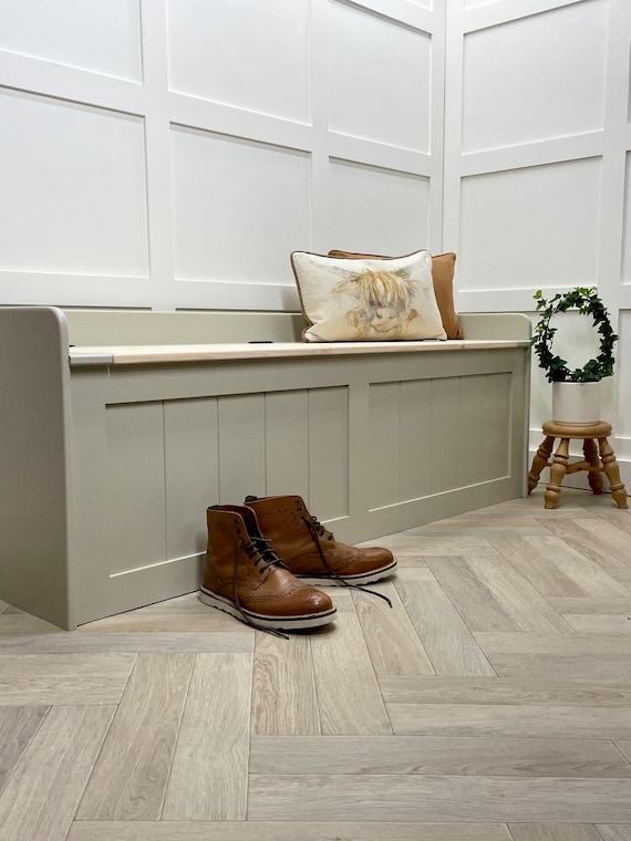 Hall Shoe Storage Backless Bench Window Seat 5ft Narrow or Standard Depth colour of Your Choice Custom Sizes Possible Etsy