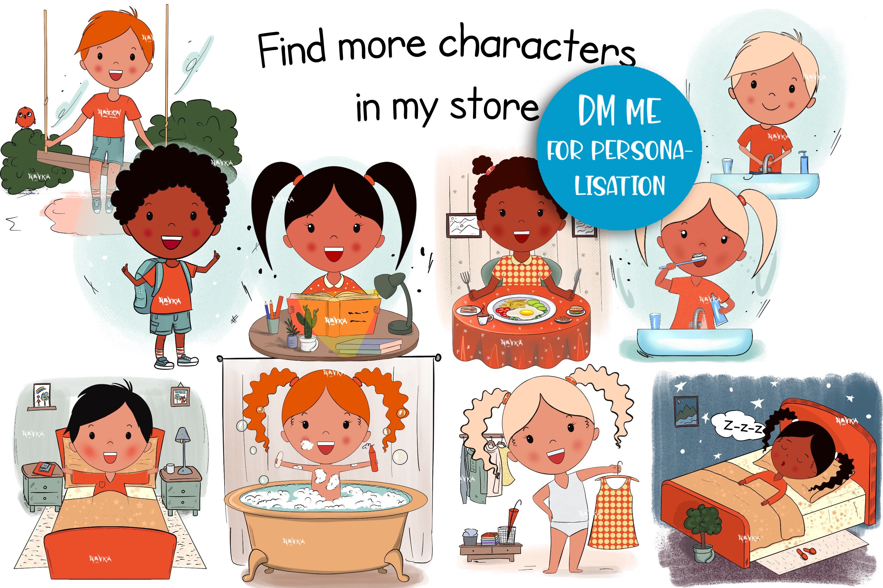 Daily Routine Cards Printable, DIGITAL DOWNLOAD - Etsy