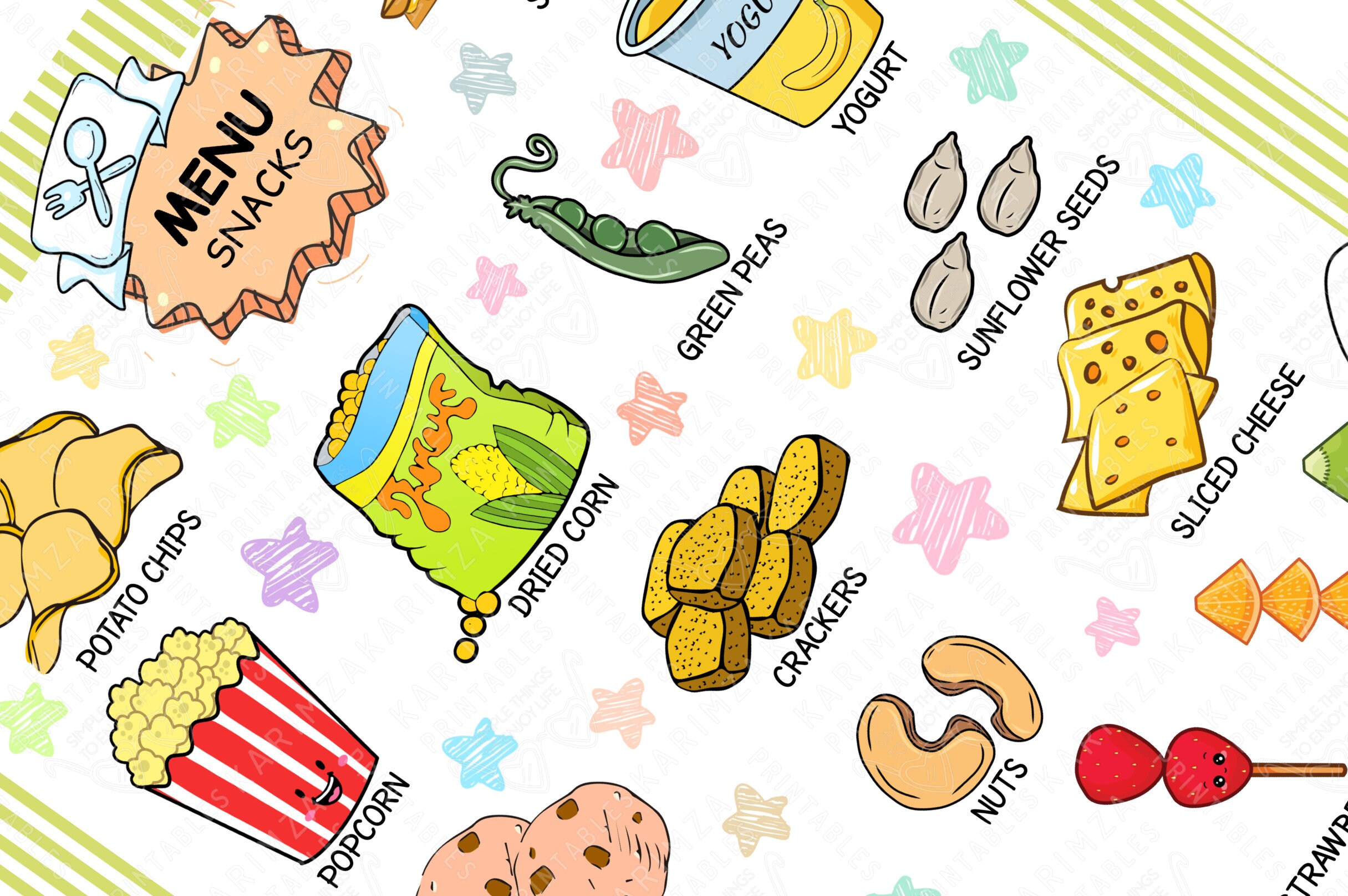 Pretend Play Restaurant Menu, Digital Download, Kids Kitchen Play Menus ...