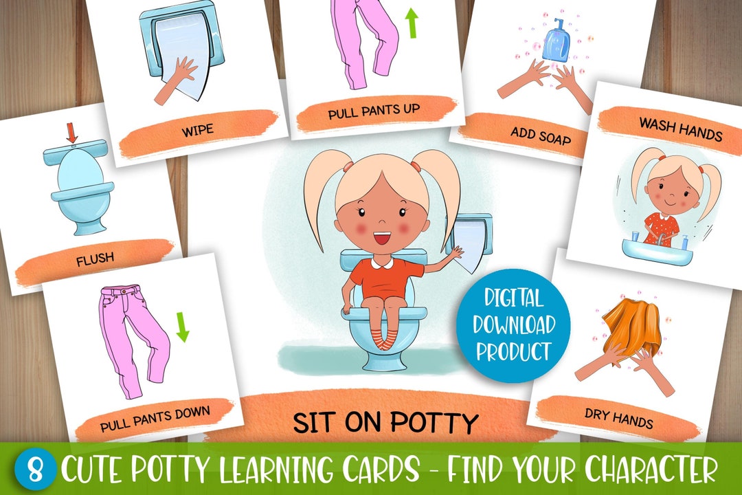 Tarjetas visuales para enseñar a ir al baño, tarjetas para enseñar a ir ...