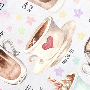 Pretend Play Cafe Menu for Kids, Digital Download, Printable Coffee ...