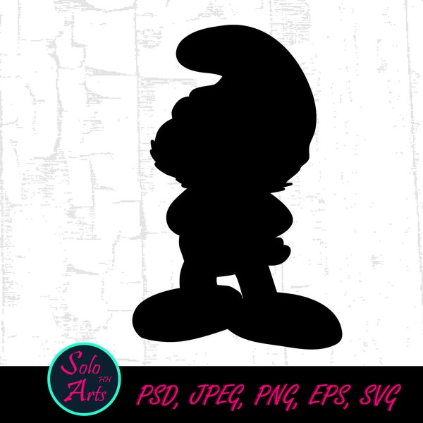 Papa Smurf Svg - Etsy