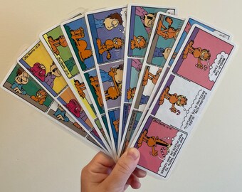 Garfield Comic Strip Bookmarks - Etsy