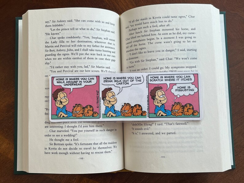 Garfield Comic Strip Bookmarks - Etsy