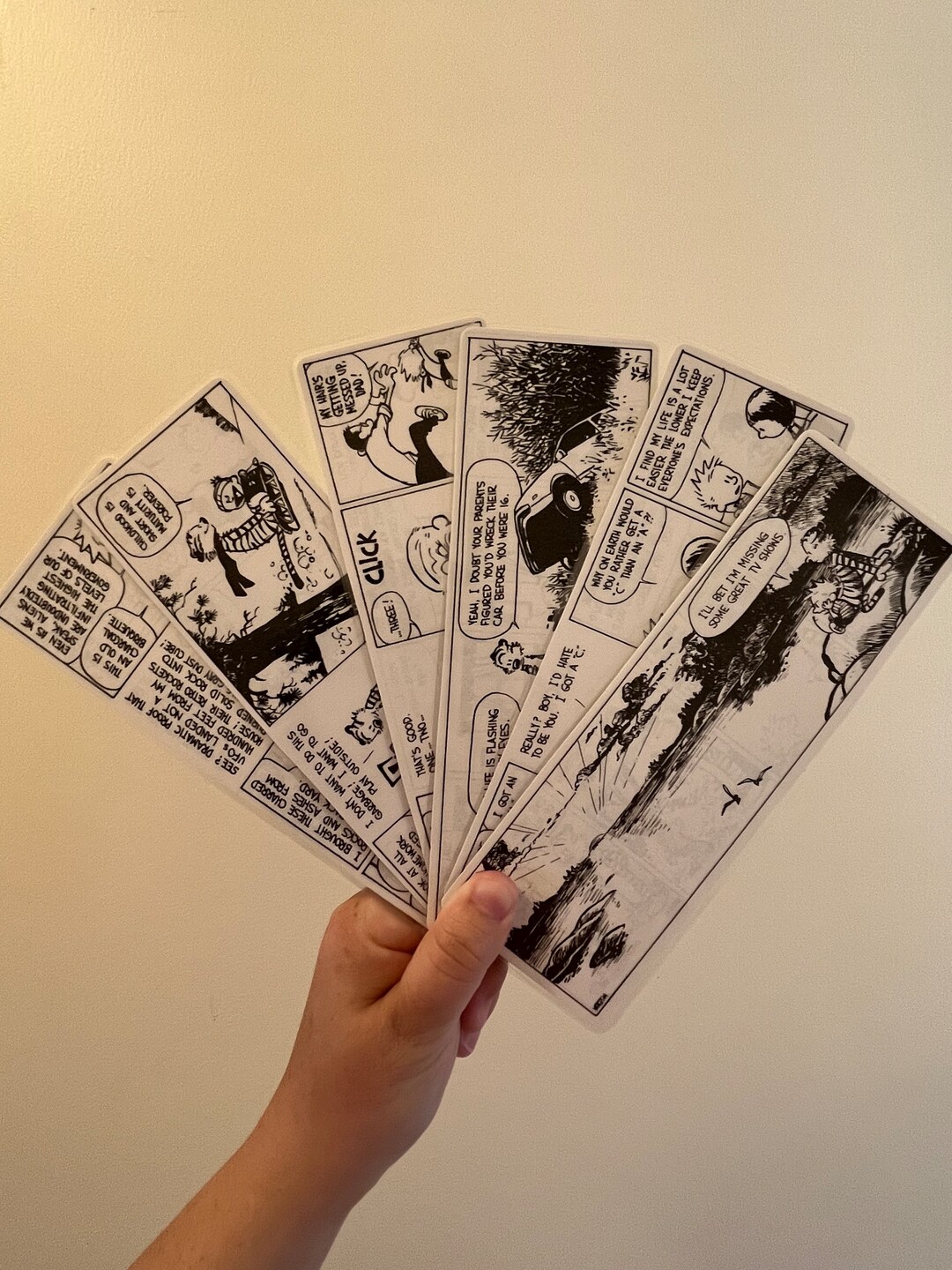 Calvin and Hobbes Comic Strip Bookmarks - Etsy