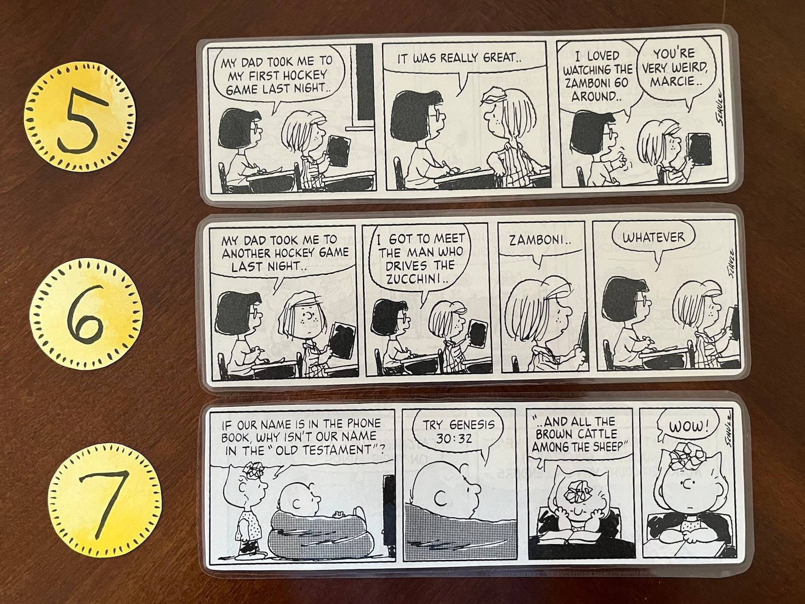 Charlie Brown Peanuts Comic Strip Bookmarks - Etsy