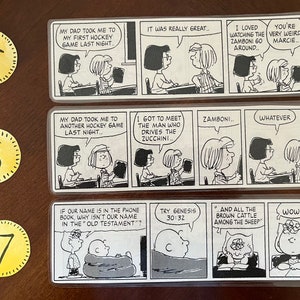 Charlie Brown Peanuts Comic Strip Bookmarks - Etsy
