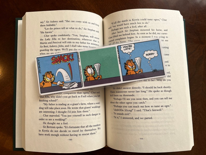 Garfield Comic Strip Bookmarks - Etsy