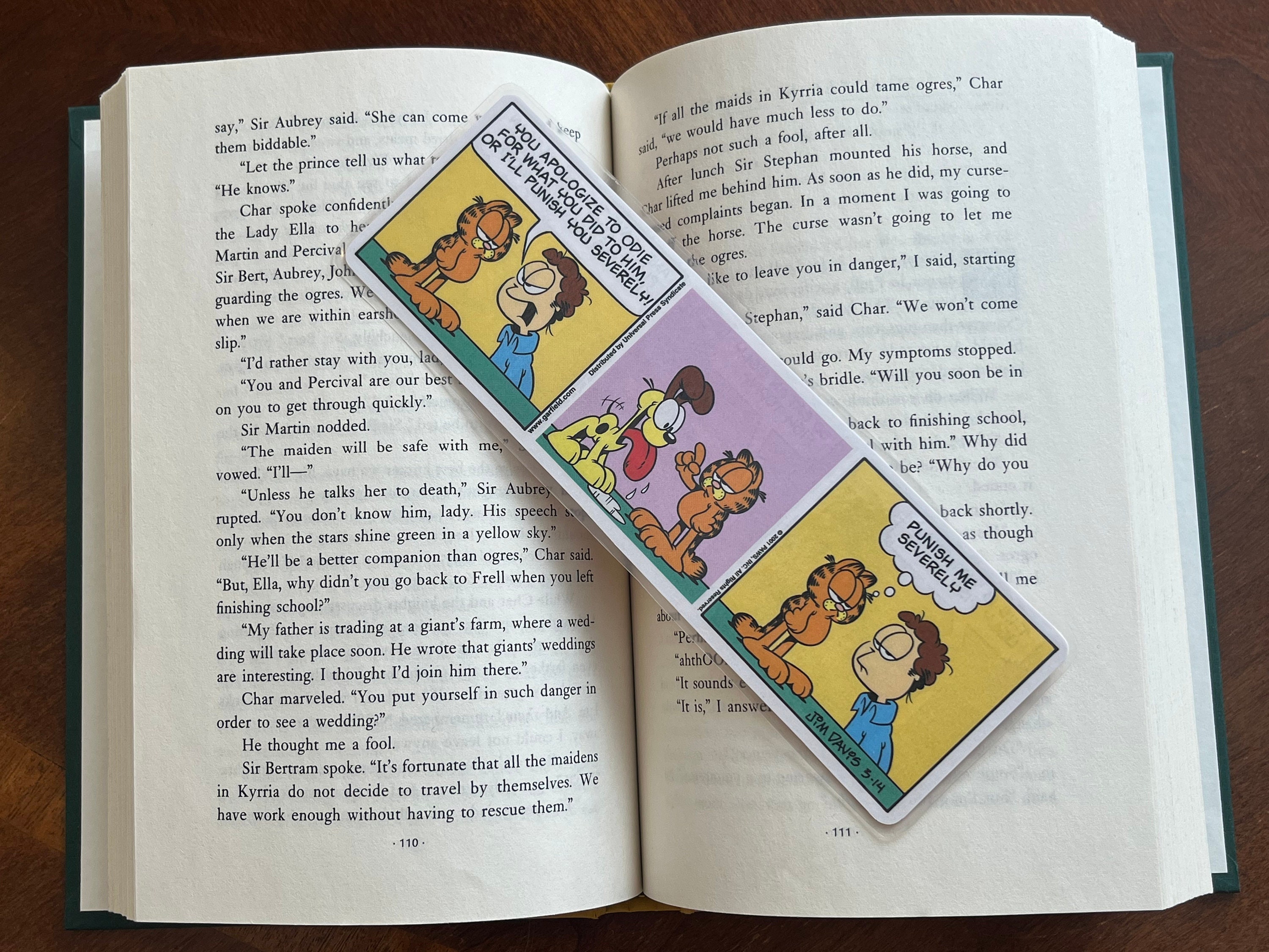 Garfield Comic Strip Bookmarks - Etsy