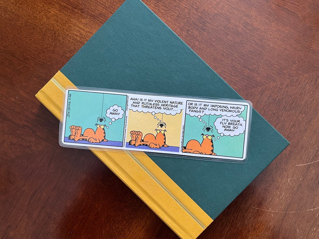 Garfield Vs the Spiders Bookmarks - Etsy