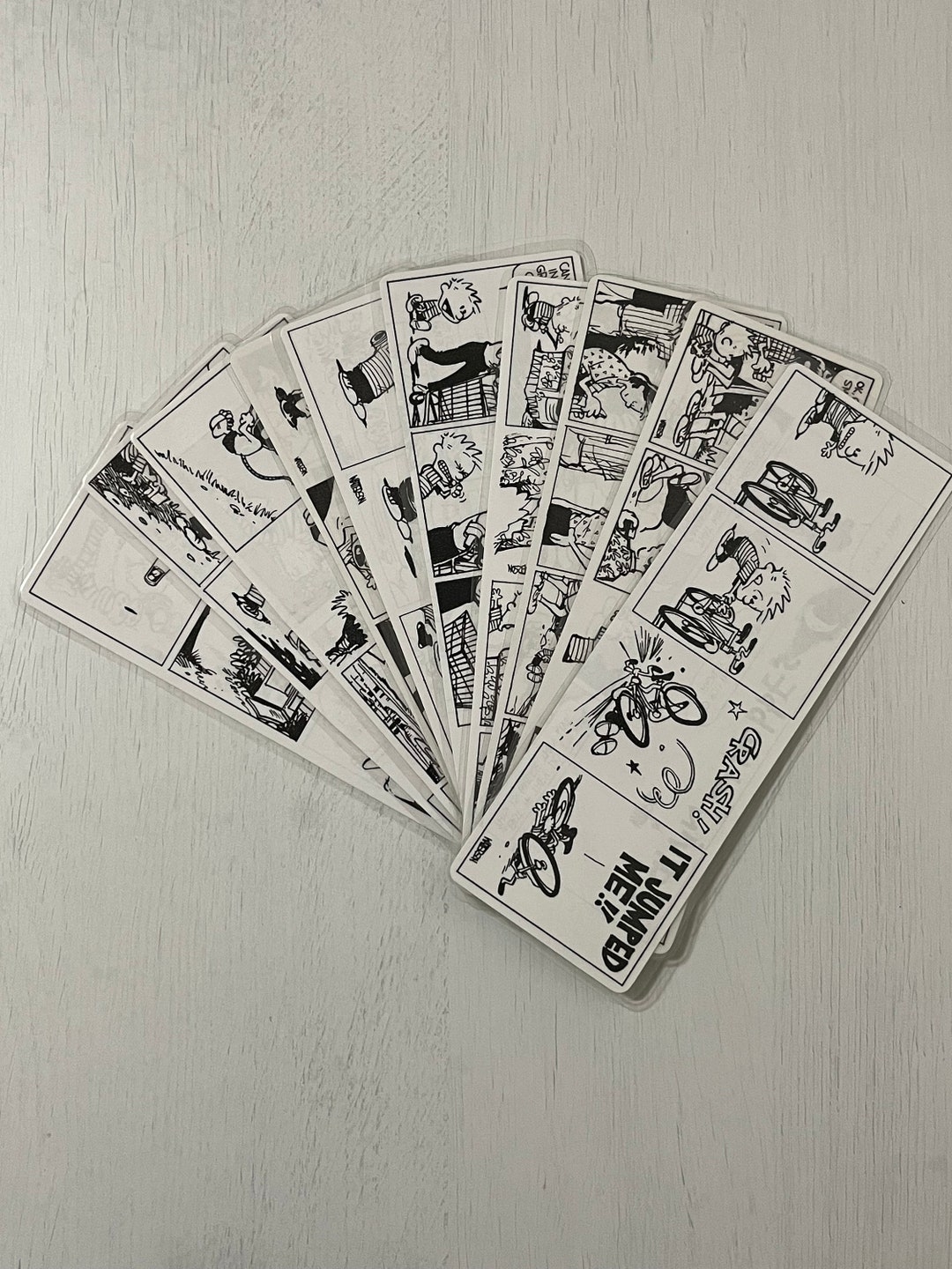 Calvin and Hobbes Comic Strip Bookmarks - Etsy