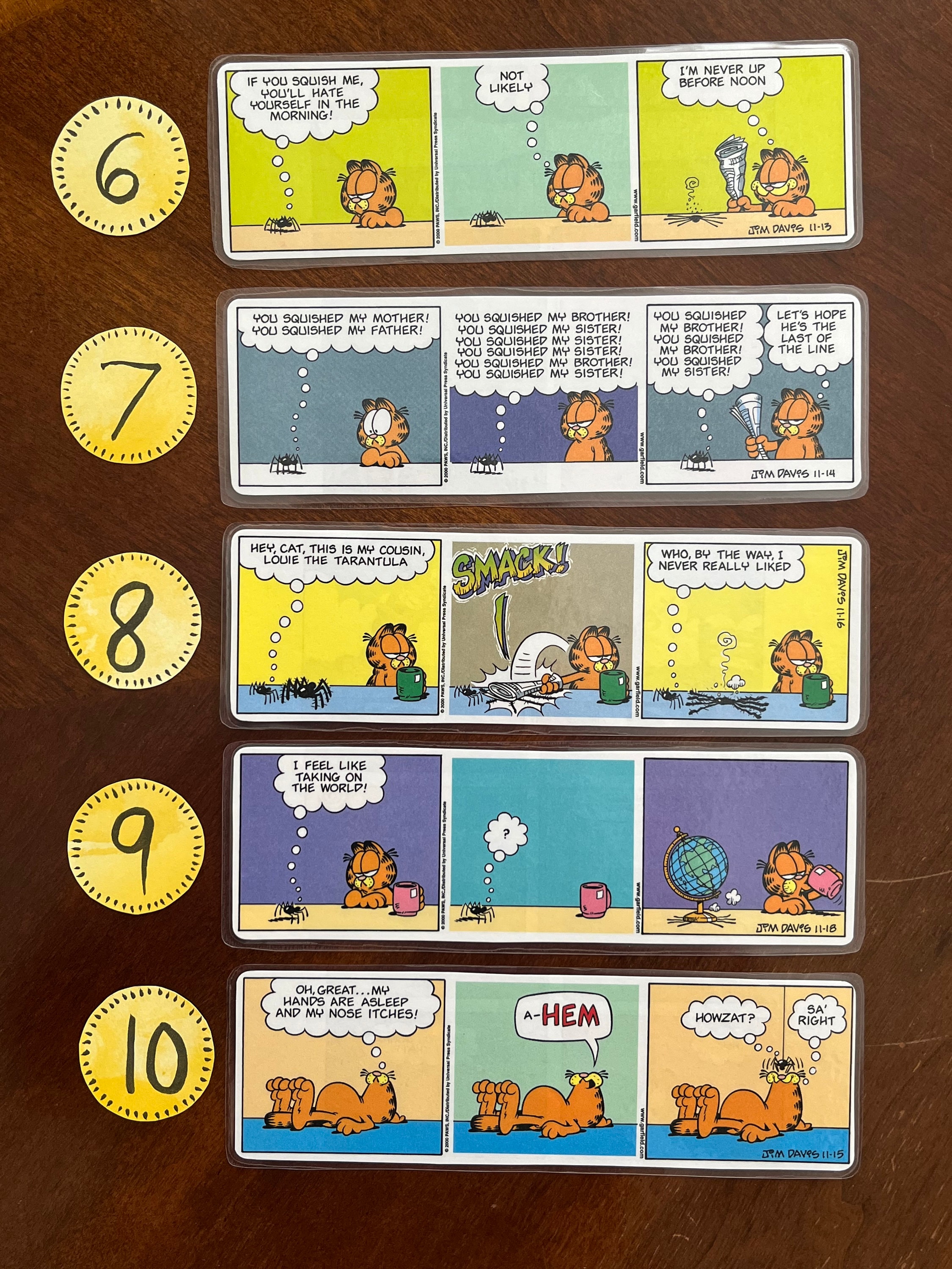Garfield Vs the Spiders Bookmarks - Etsy