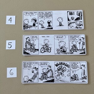 Calvin and Hobbes Comic Strip Bookmarks - Etsy