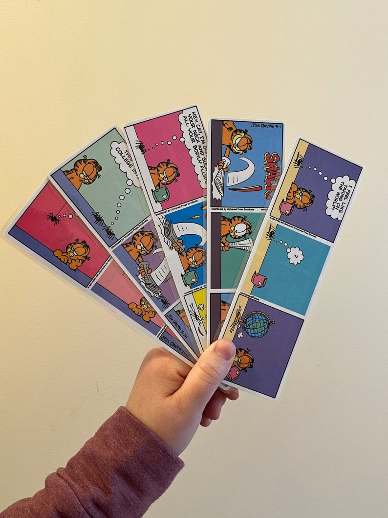 Garfield Vs the Spiders Bookmarks - Etsy