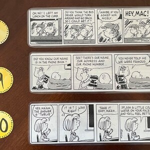 Charlie Brown Peanuts Comic Strip Bookmarks - Etsy