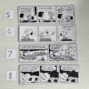 Charlie Brown Peanuts Comic Strip Bookmarks - Etsy