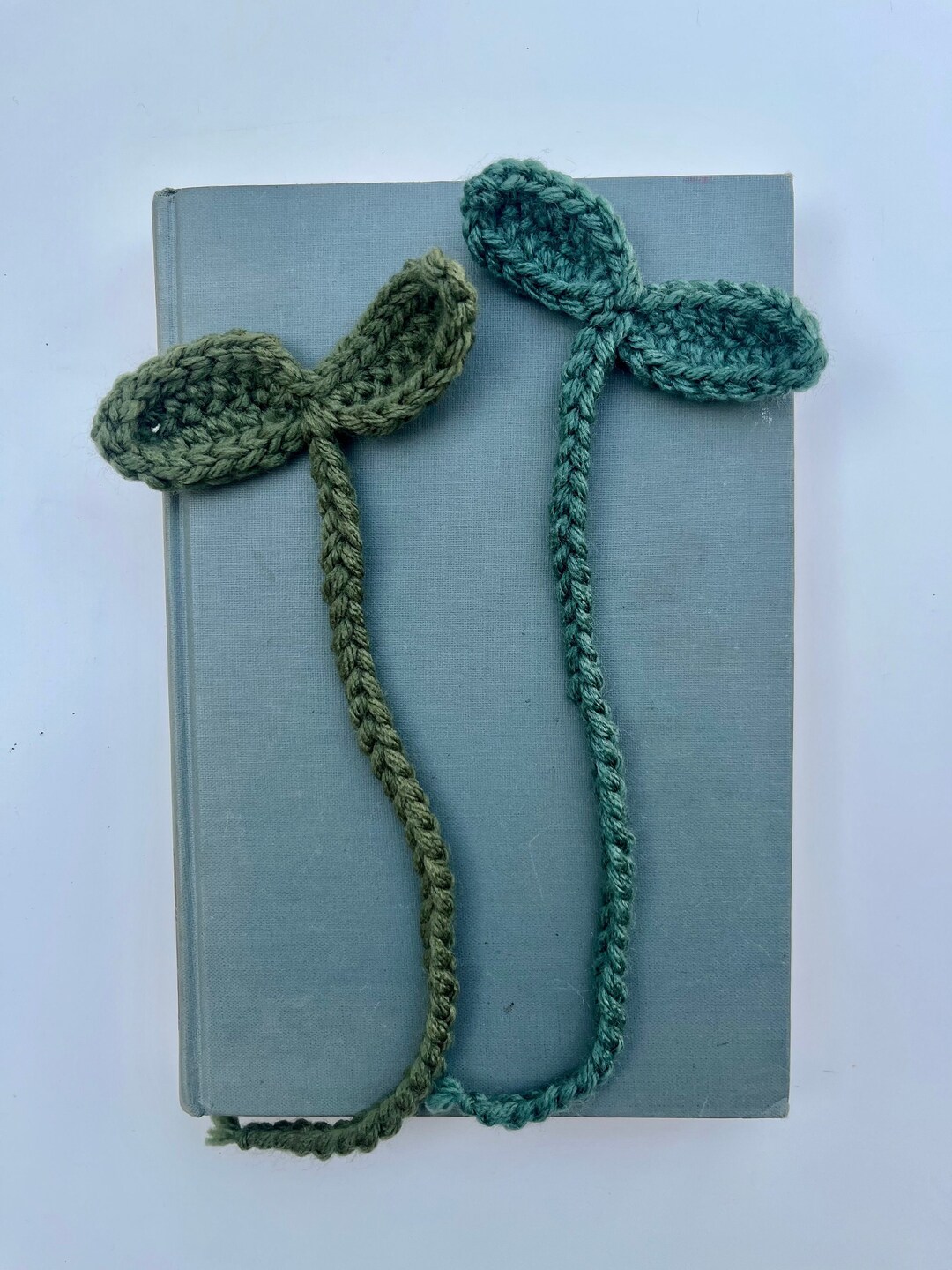 Crochet Sprout Leaf Bookmarks - Etsy