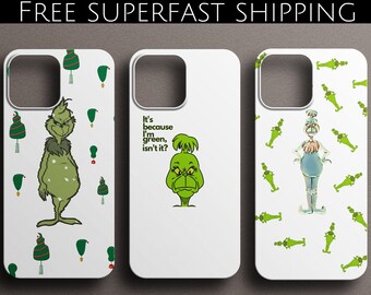 Grinch Phone Cover - Etsy