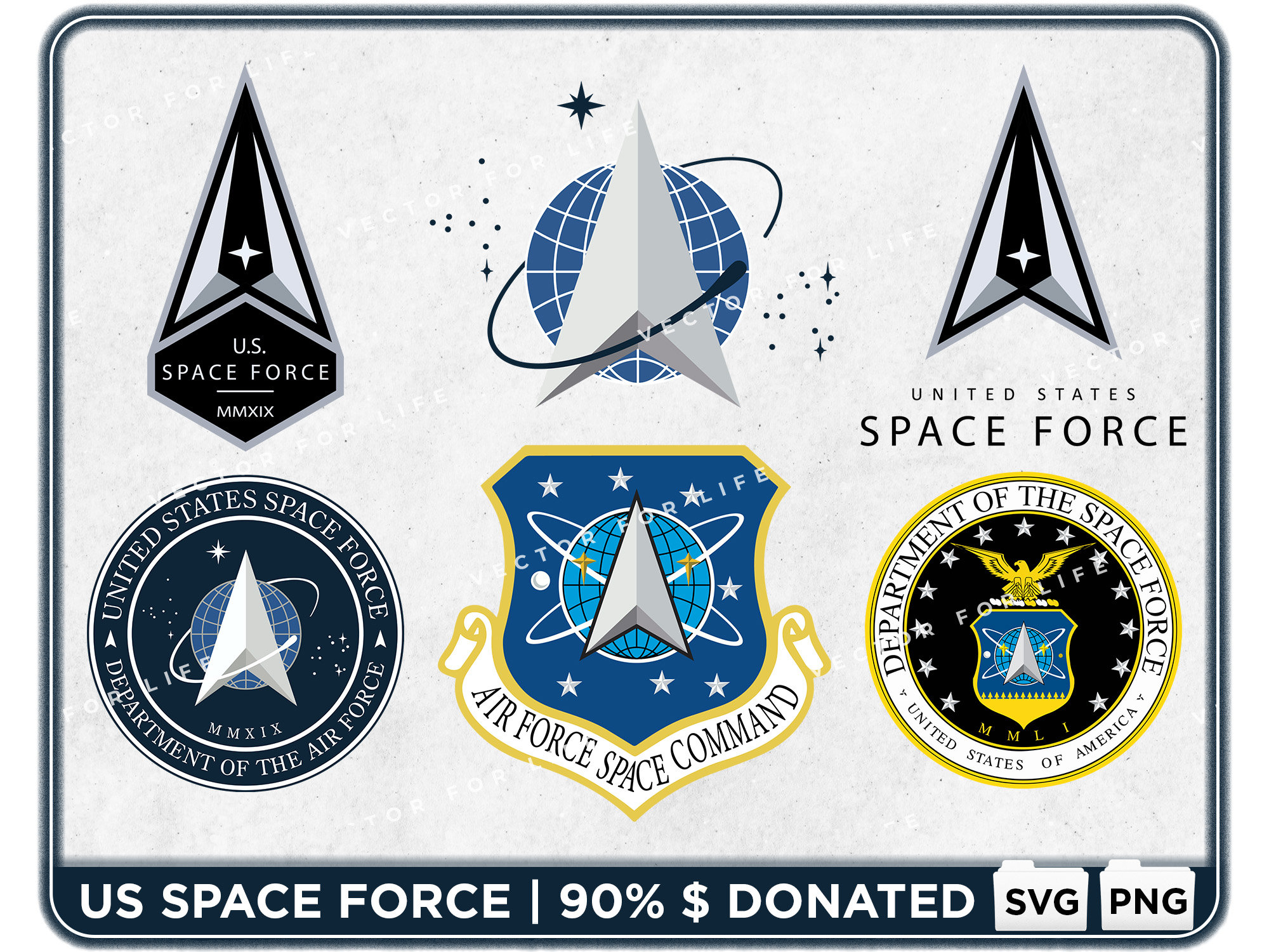 US Space Force Svg USSF Logo U.S. Space Force Vector Bundle - Etsy