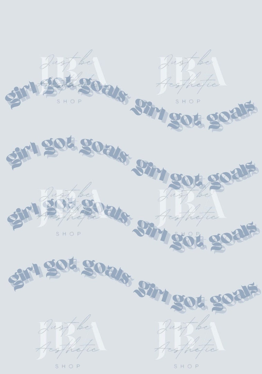 Girl Got Goals - POSTERS IN 4 COLOURS - Etsy