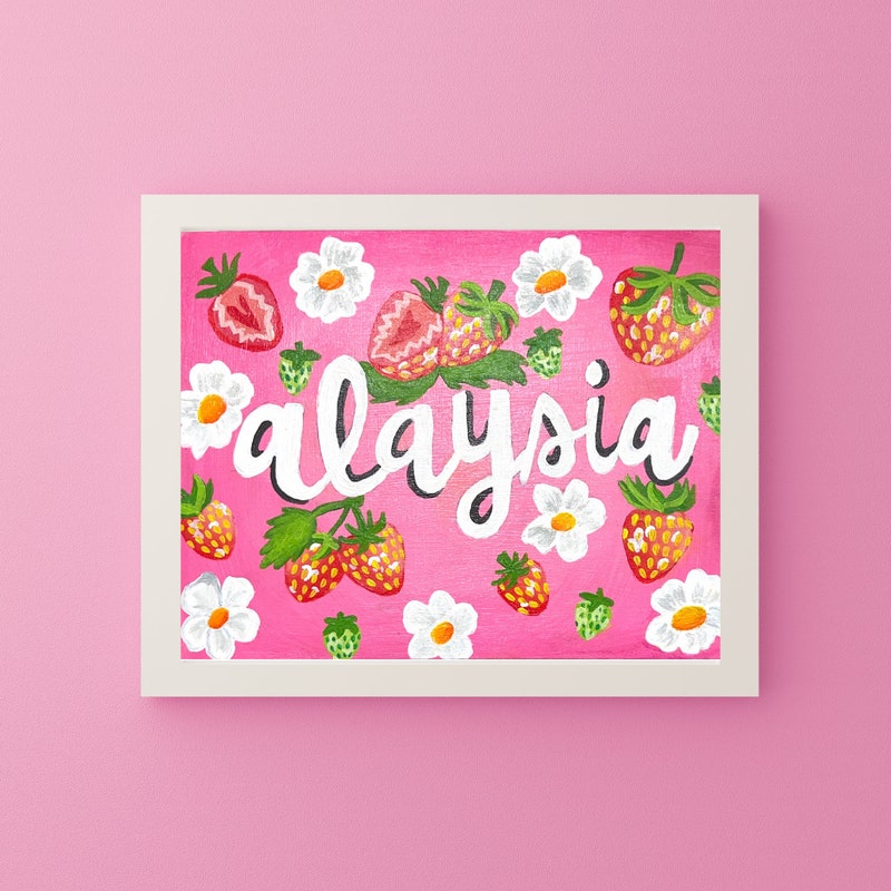 Custom Name Painting - Etsy