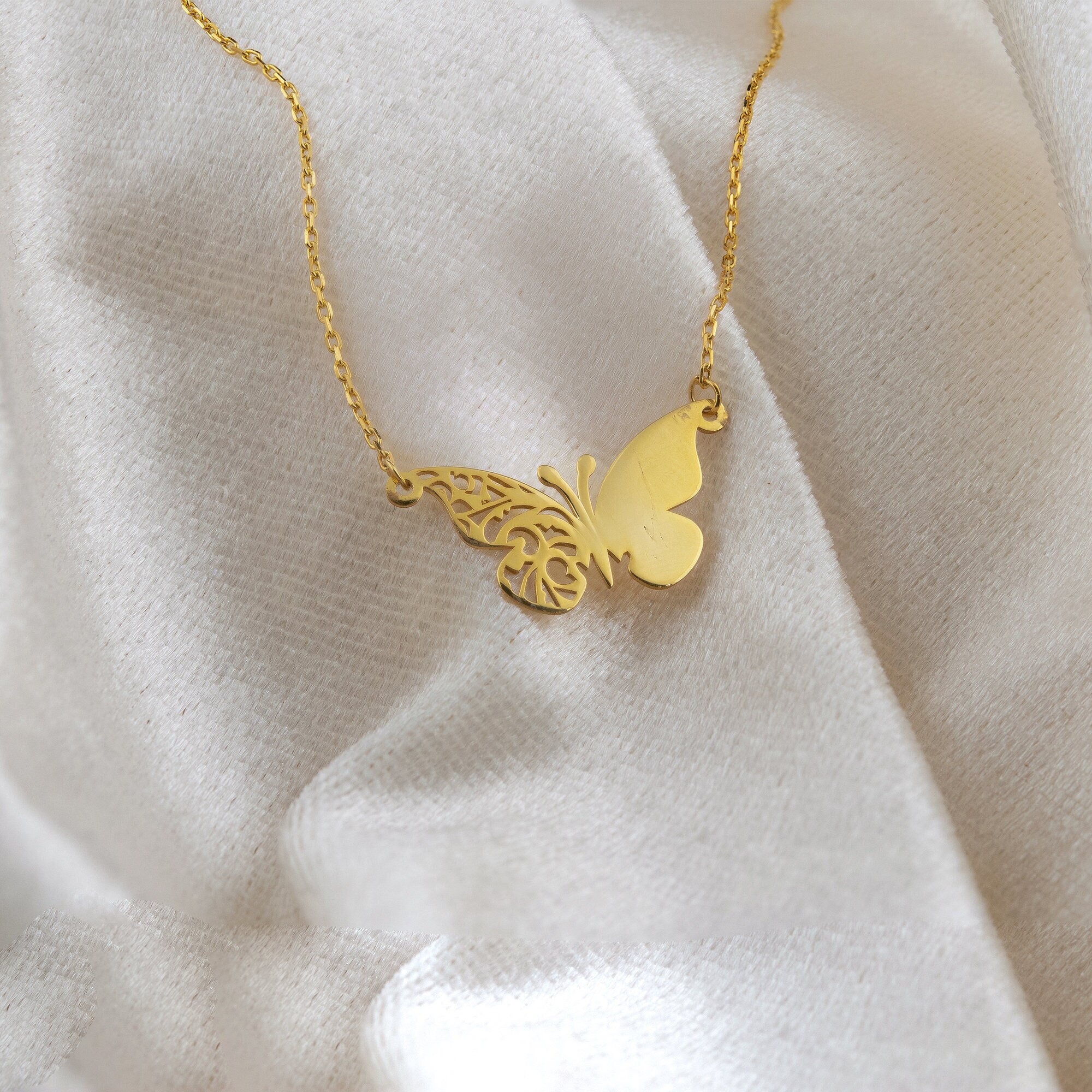 Schmetterling Halskette Schmetterling Silber Halskette Gold Schmetterling Halskette Mutter ...