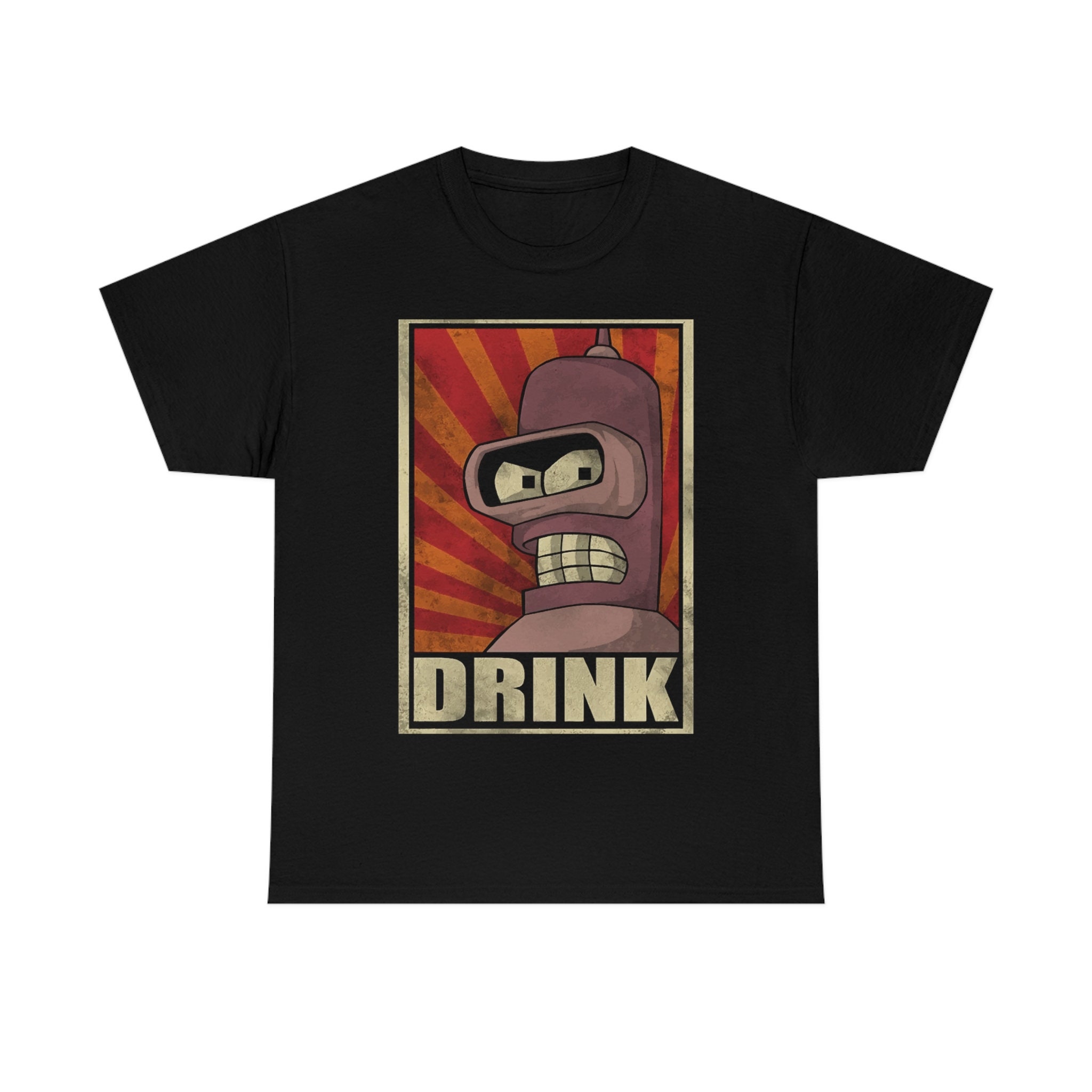 Unisex Bender Futurama Drink T-Shirt, Bender Futurama T-Shirt sold by ...