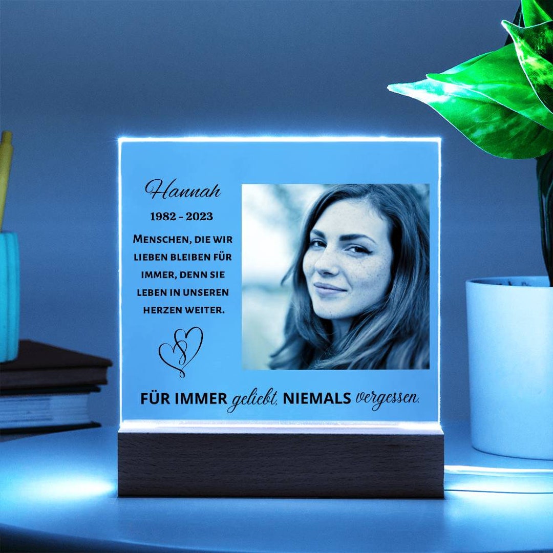 In Loving Memory Daughter Night Light Daughter Condolence Gift Keepsake ...