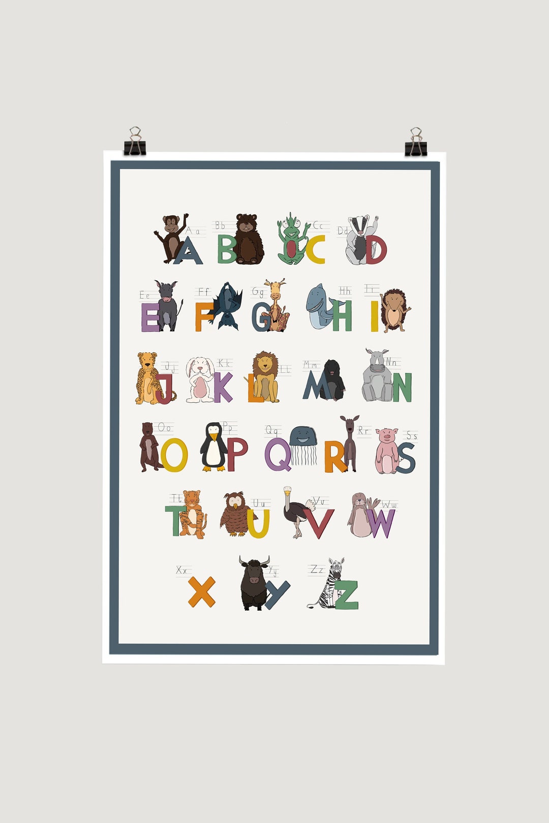 Animal ABC / Animal Alphabet / Initial Sound Poster / Animal Poster ...