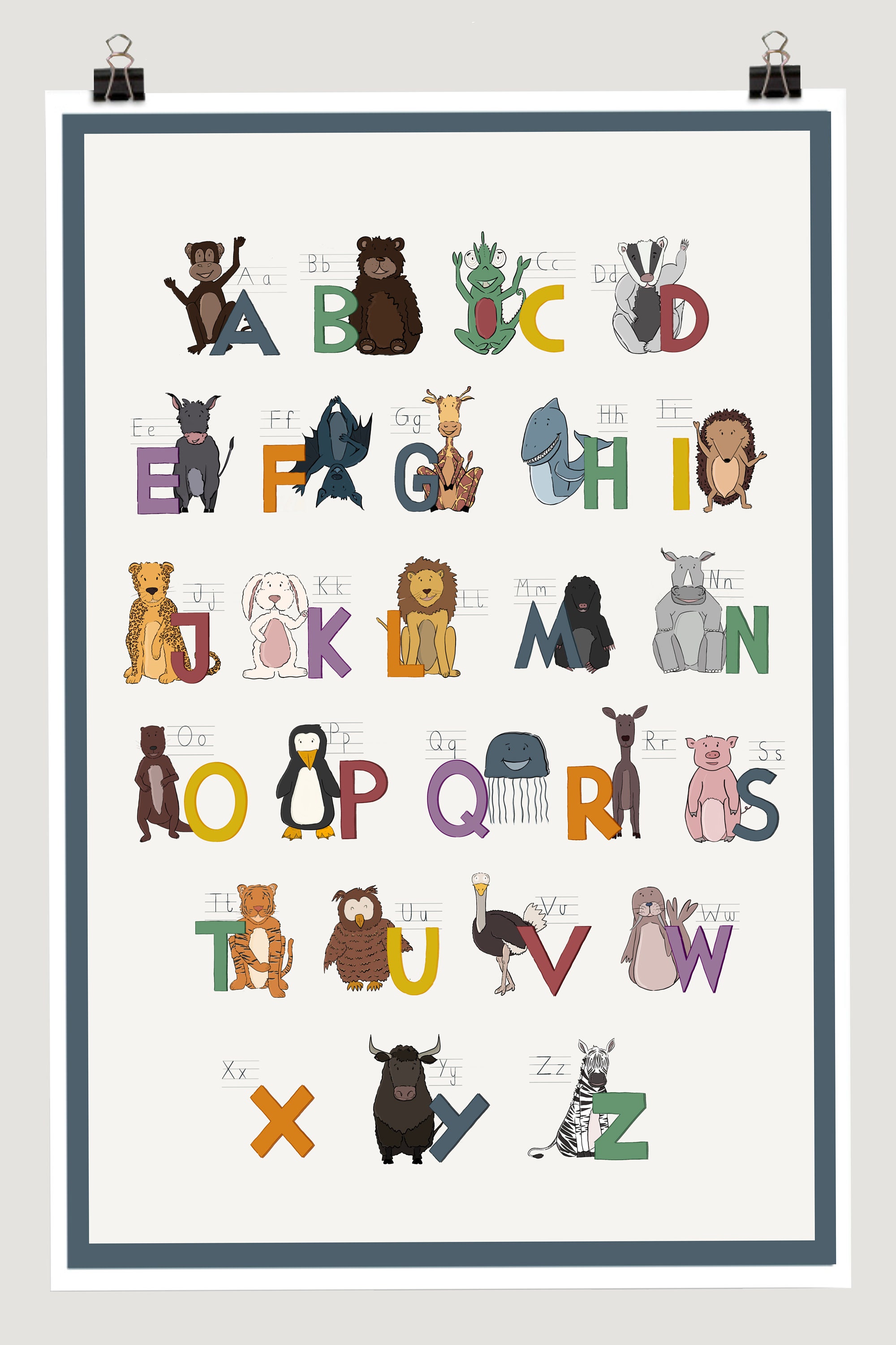 Animal ABC / Animal Alphabet / Initial Sound Poster / Animal Poster ...