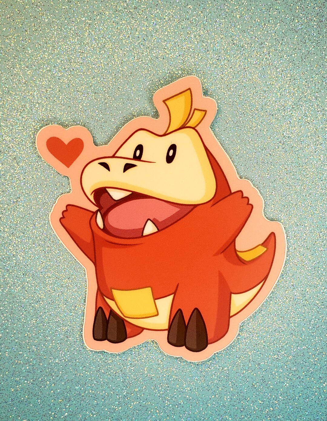 Fuecoco Sticker, Pokémon Sticker, Vinyl Waterproof Sticker, Sticker for ...